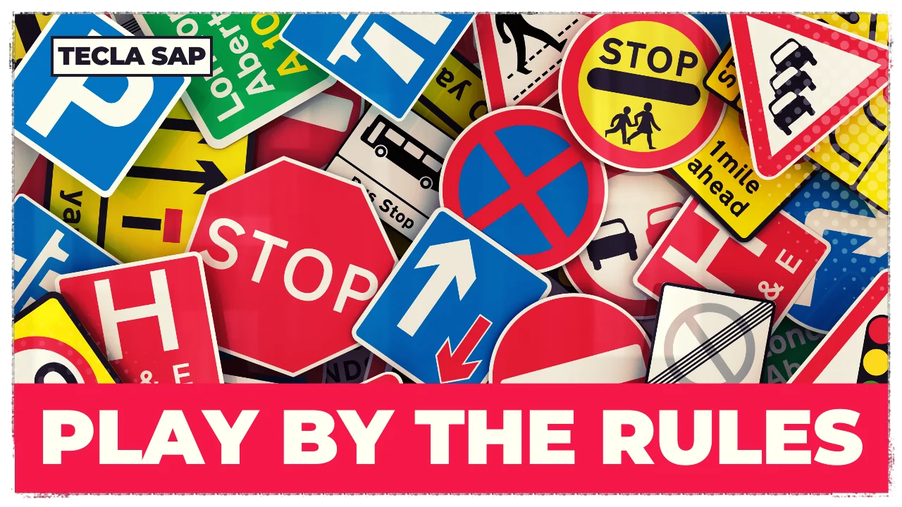 PLAY BY THE RULES? Qual é o significado e a tradução?