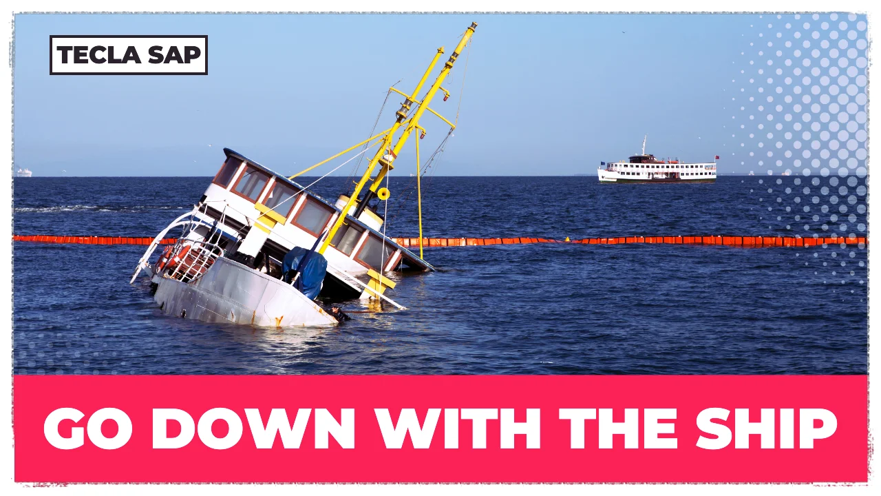 GO DOWN WITH THE SHIP? Qual é o significado da expressão?