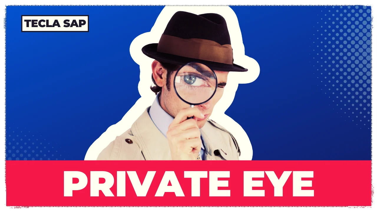 PRIVATE EYE: qual é o significado e a tradução?