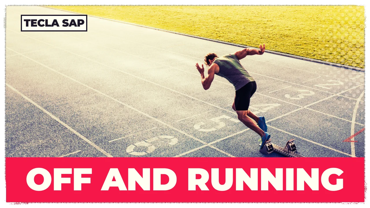 OFF AND RUNNING? Qual é o significado e a tradução?